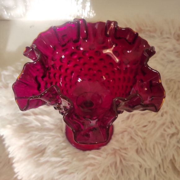 Fenton | Accents | Ruby Red Fenton Composite Dish | Poshmark